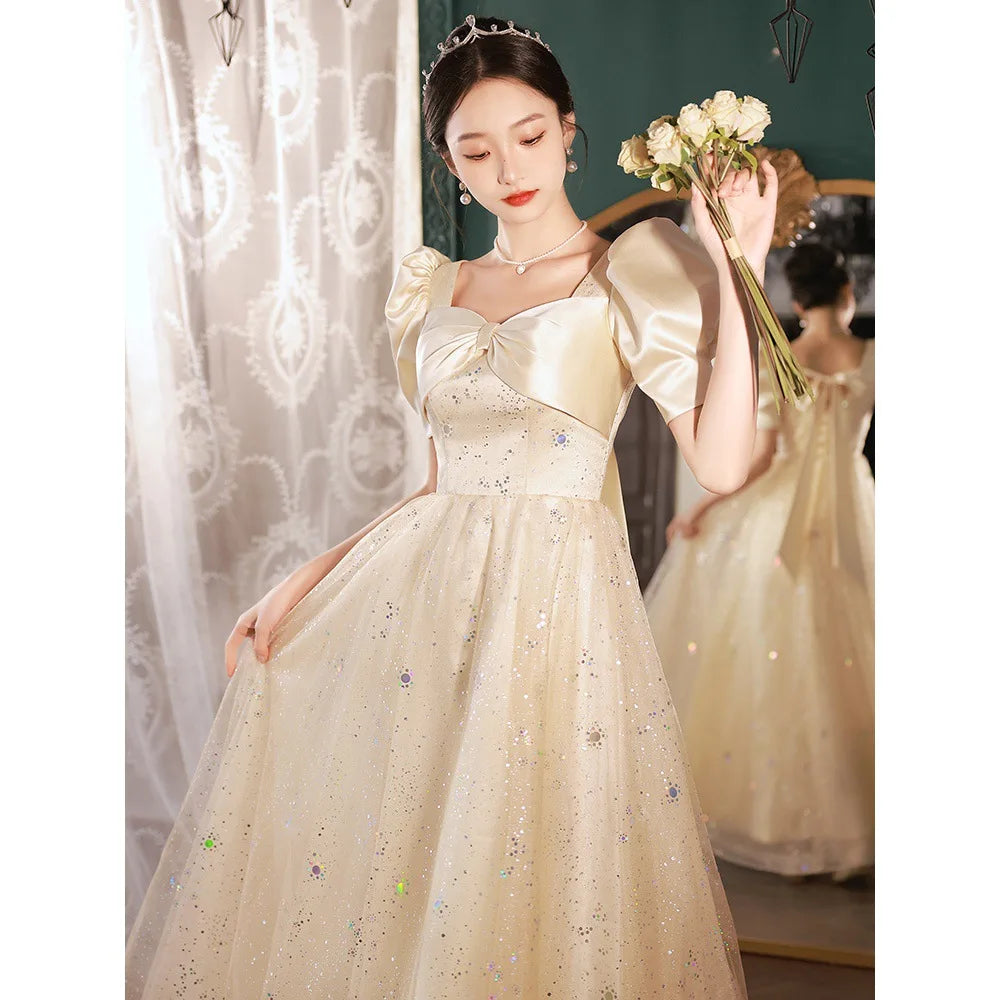 Elegant Sparkling Ball Gown Princess Evening Dress on Luulla